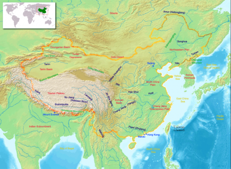 Mapa Fisico de China.png :: Chinopedia
